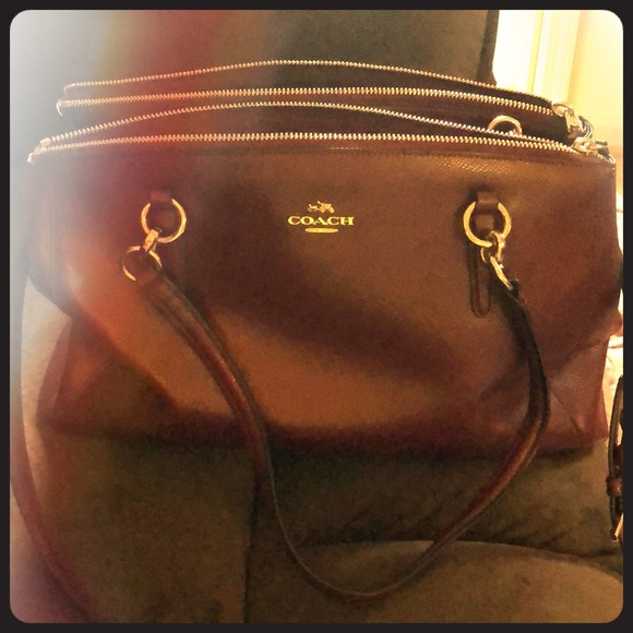 Coach | Bags | Coach Christie Handbag Burgundy | Poshmark